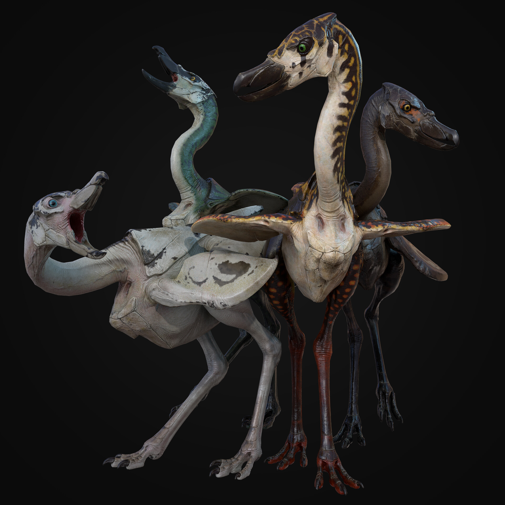 ArtStation - Flightless Alien Bird