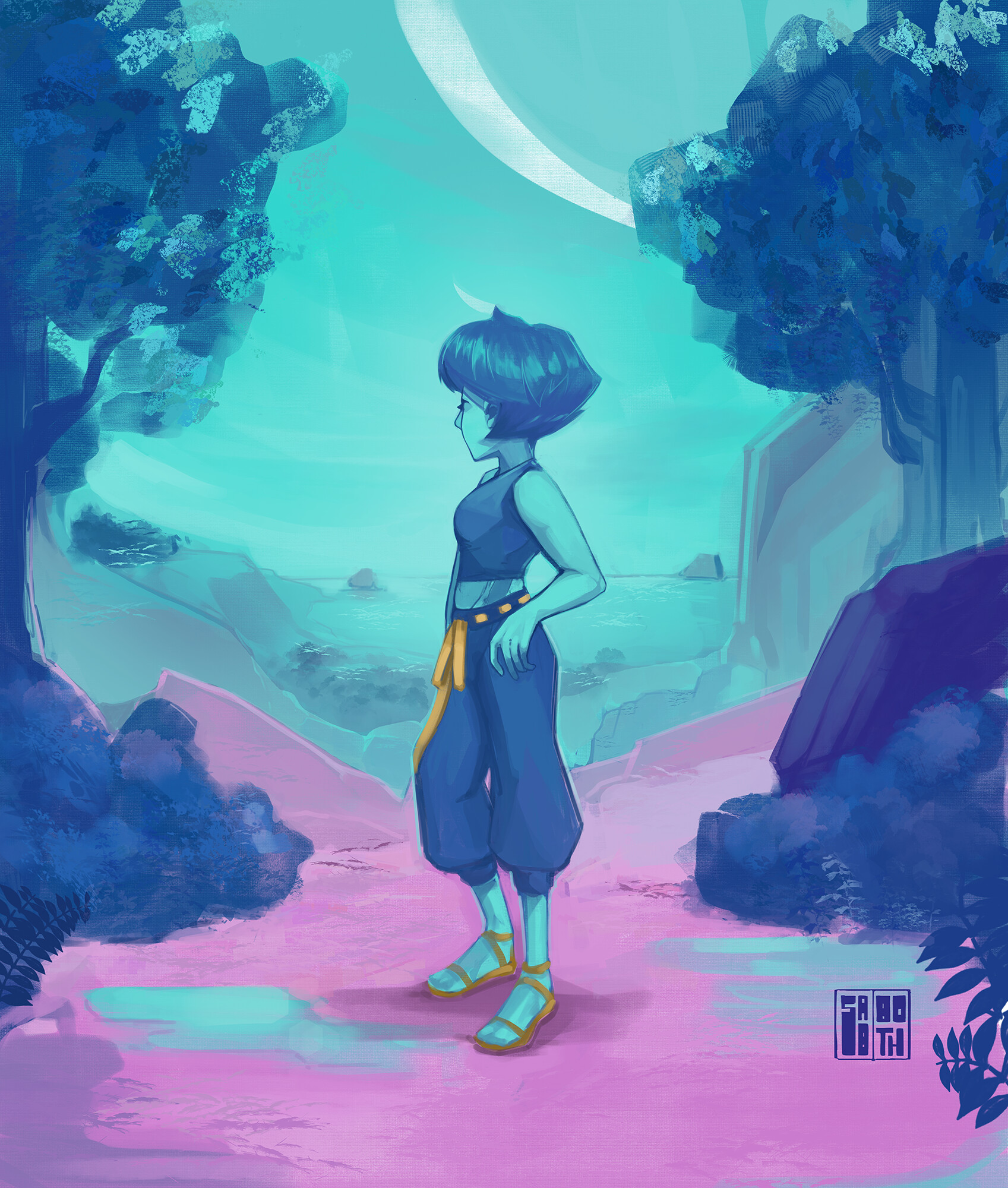 ArtStation - Lapis Lazuli Speedpaint