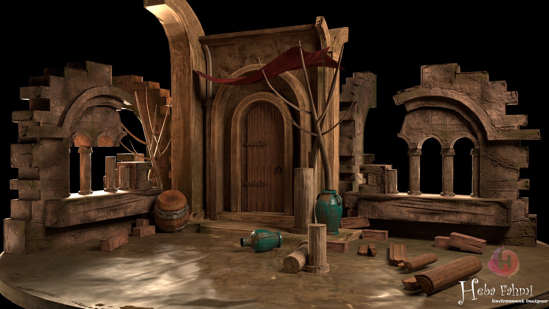 ArtStation - 3d old arabic ancient environment exterior location ...
