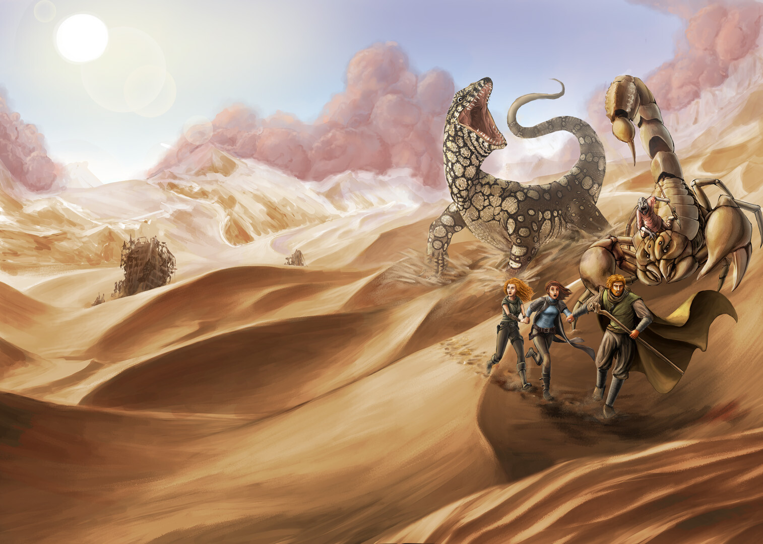 ArtStation - Red Tide Cover Illustration