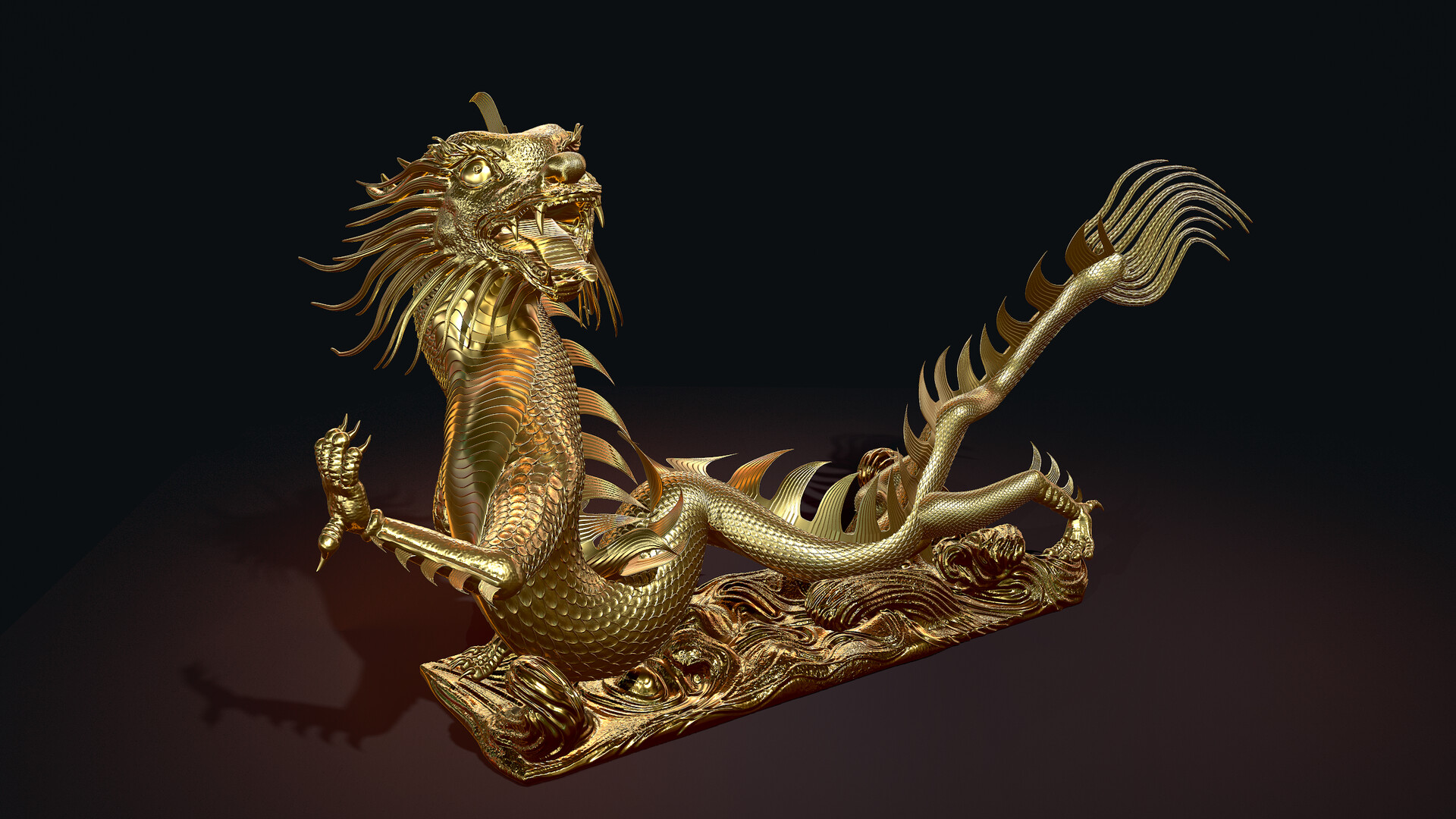 Anna Pilipenko - Gold Chinese Dragon