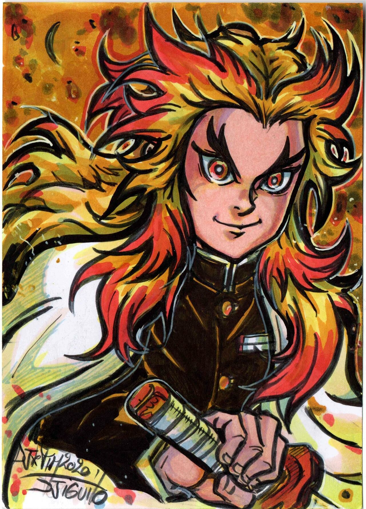 ArtStation - Rengoku kyojiro