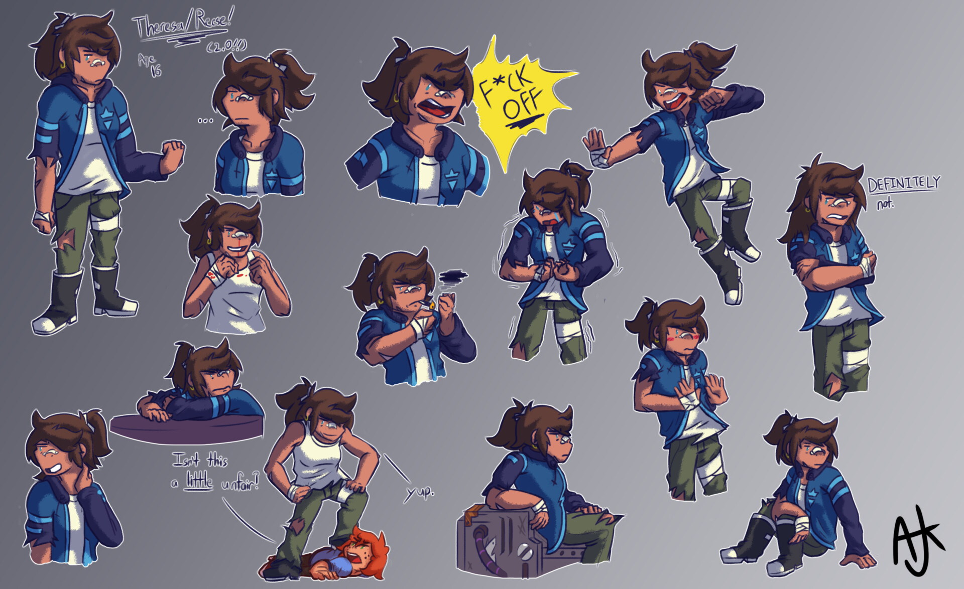 ArtStation - CHARACTER EXAMINATION: Theresa