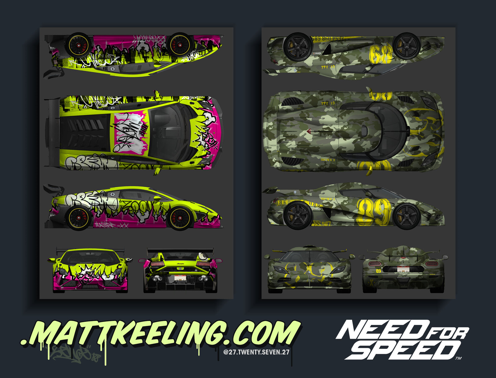 Matt Keeling - NFS Rivals - Car Wraps and Liveries