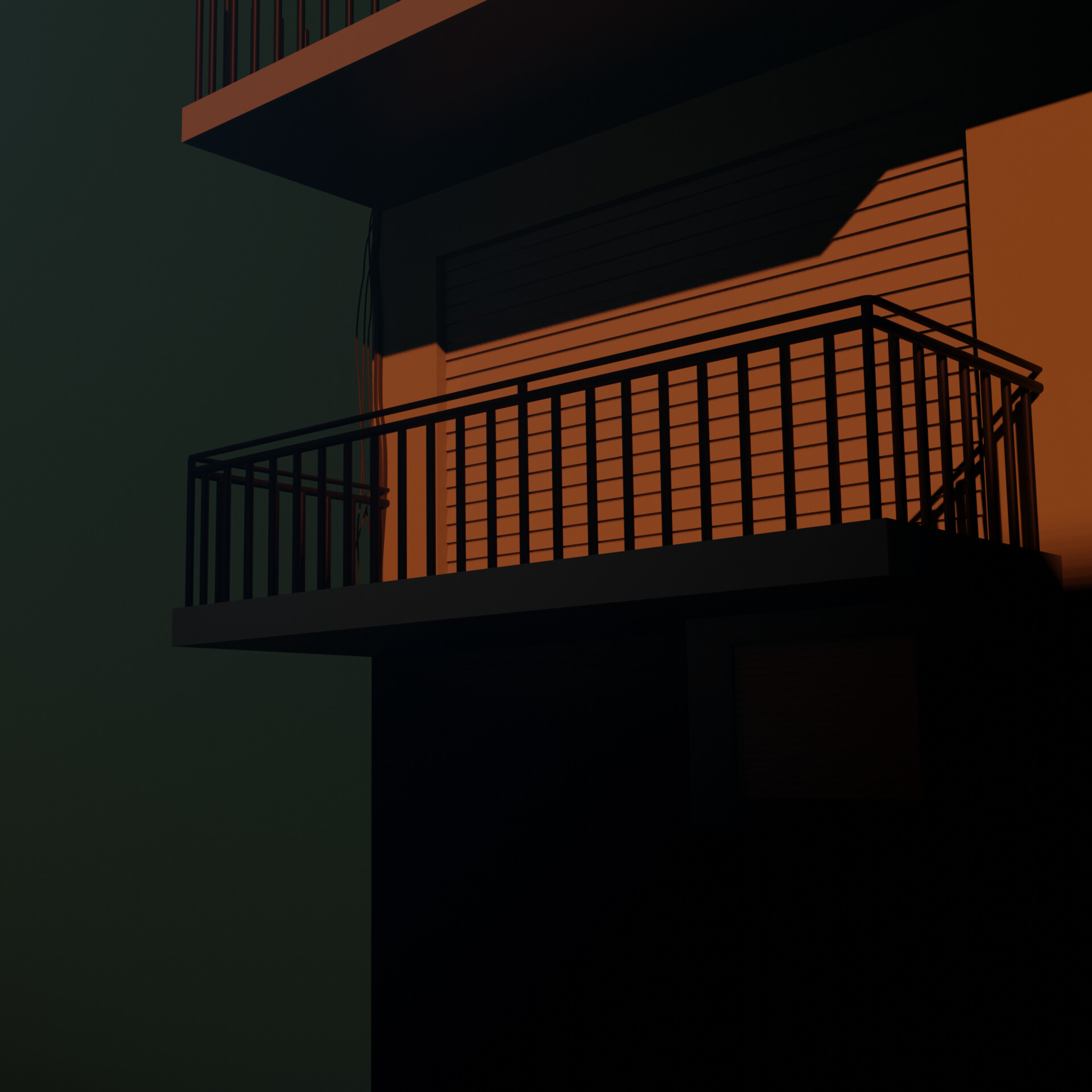 ArtStation - Evening balcony