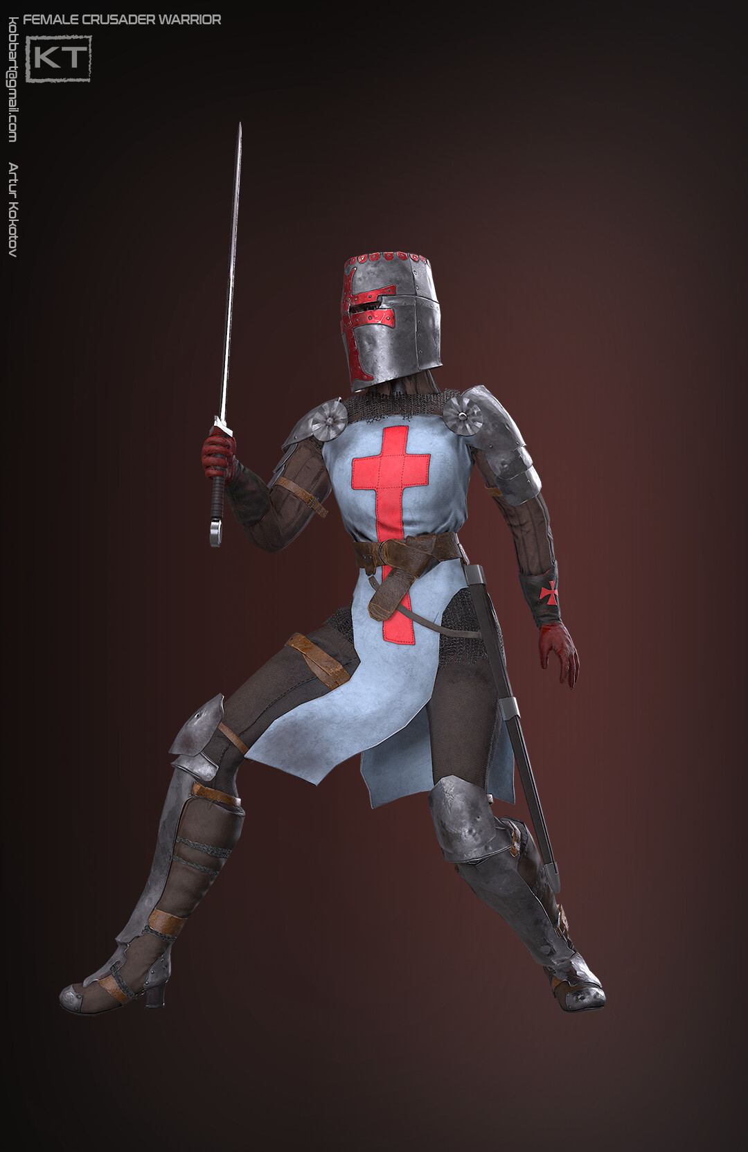 ArtStation - Female Crusade Warrior