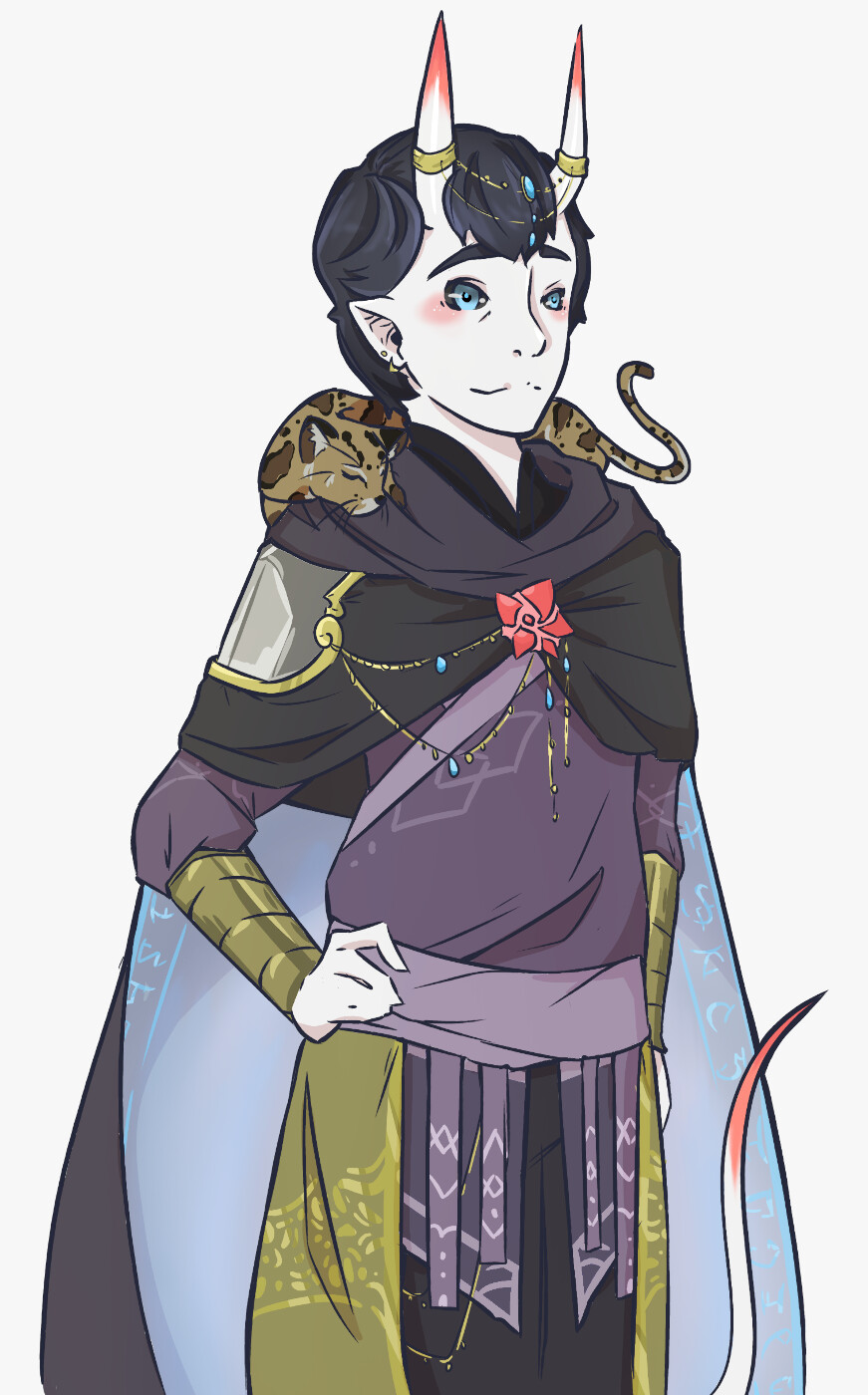 ArtStation - Tiefling Wizard