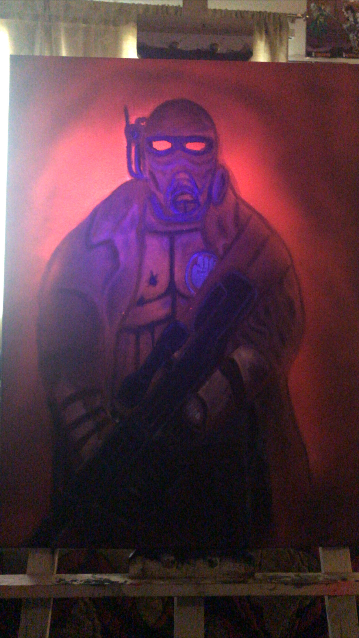 ArtStation - FALL OUT oil painting 18x24 commission