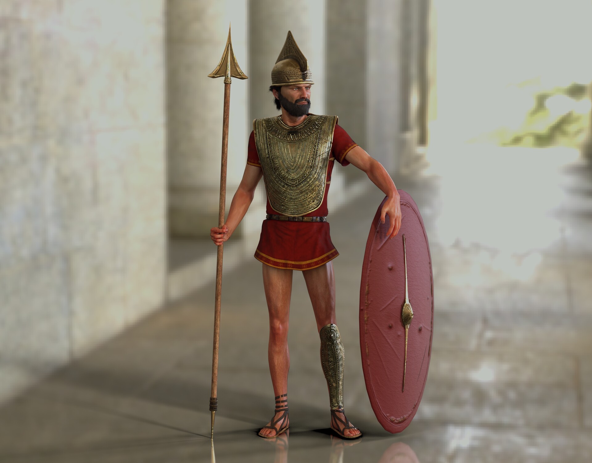 ArtStation - Ancient İtalic Warrior