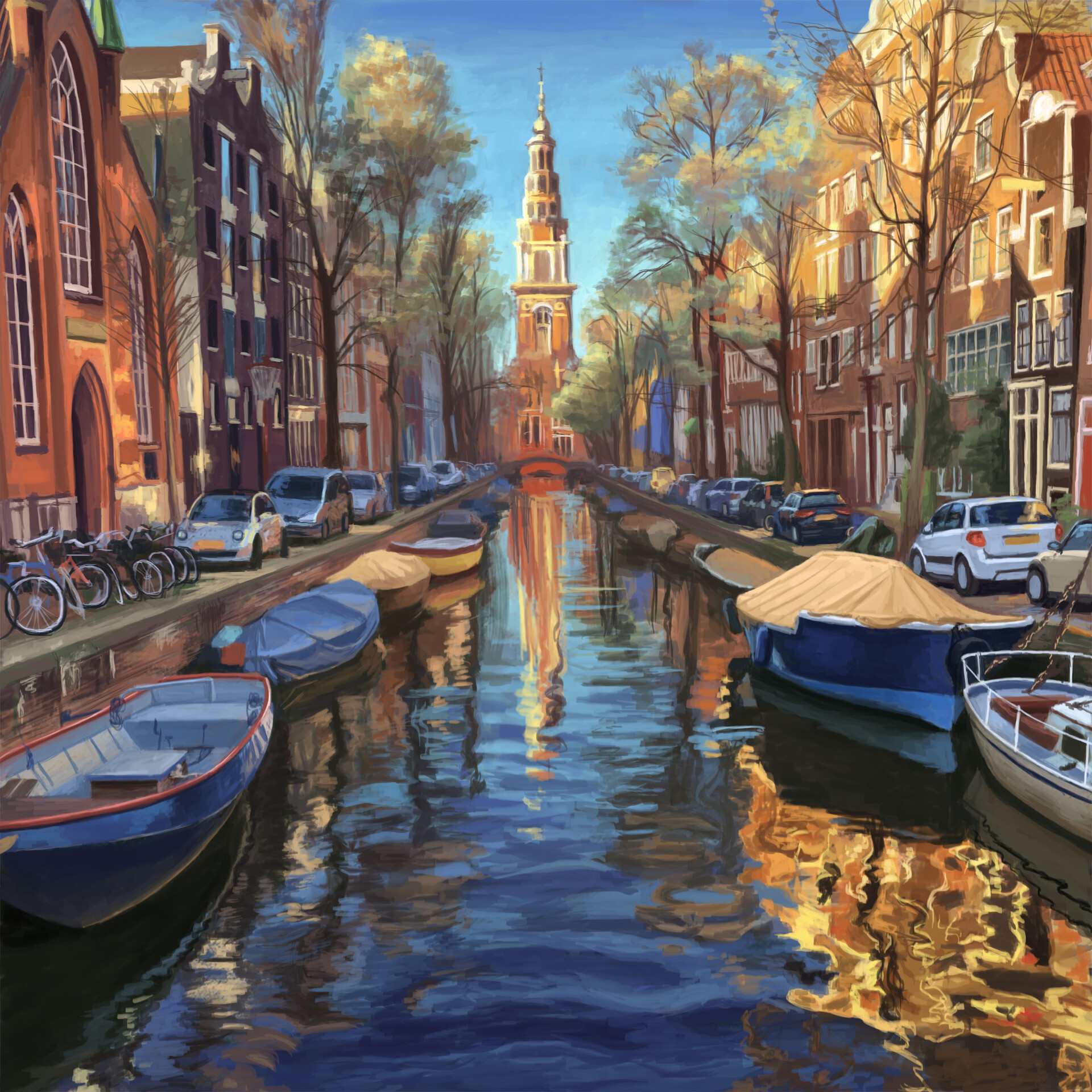 ArtStation - Amsterdam Painting Study