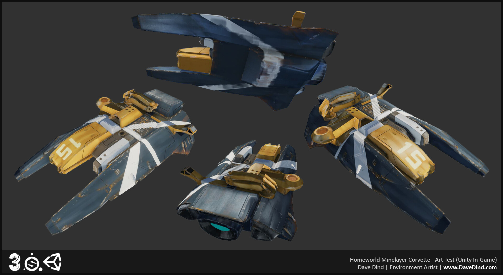 Dave Dind - Environment Artist - Homeworld Minelayer Corvette and ...