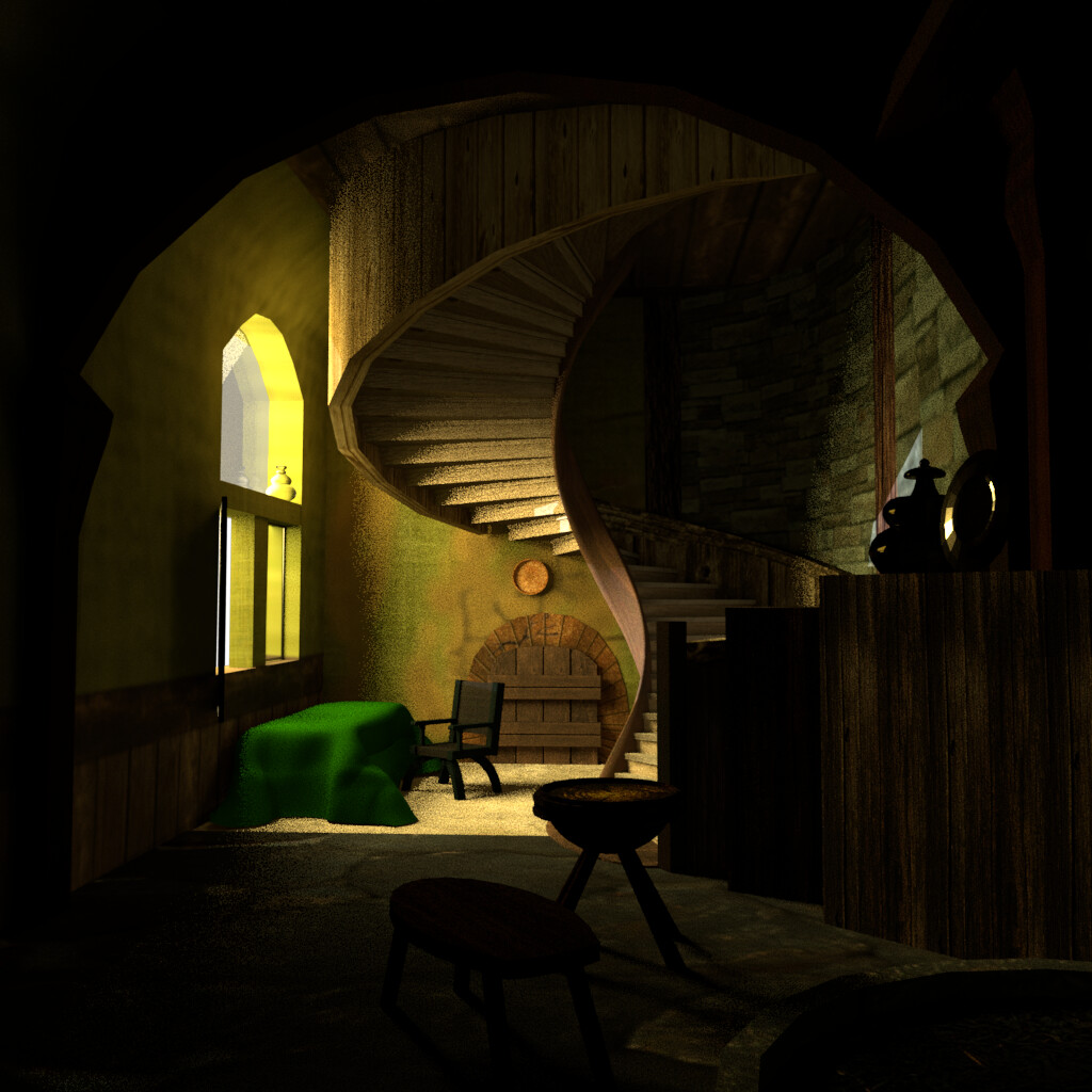 ArtStation - 3D Recreation of Philosopher in Meditation by Rembrandt