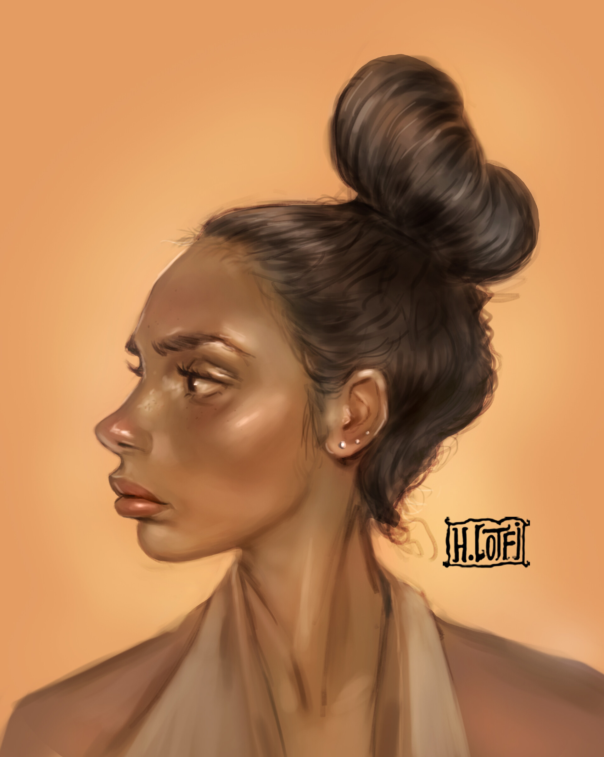 ArtStation - half face