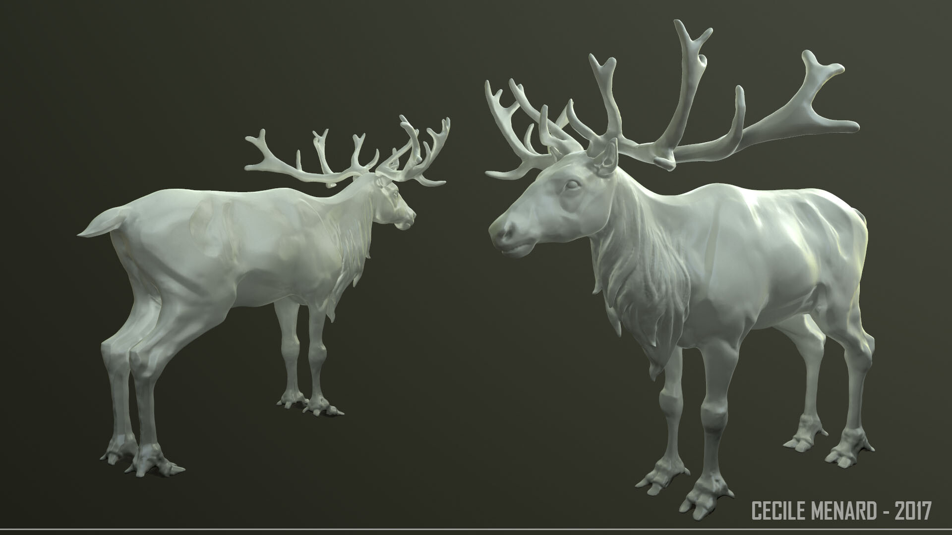 YuKhaos - Old stuff - Reindeer sculpt