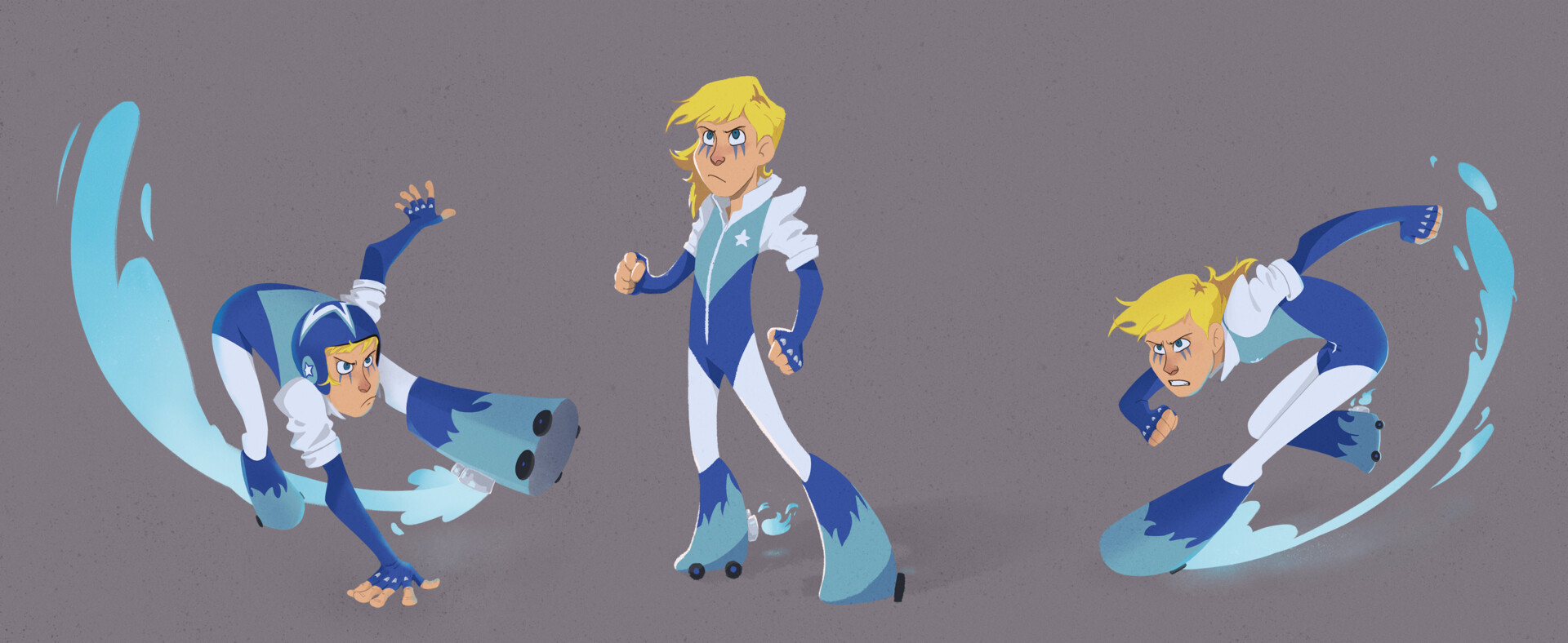 ArtStation - Character desing, action poses.