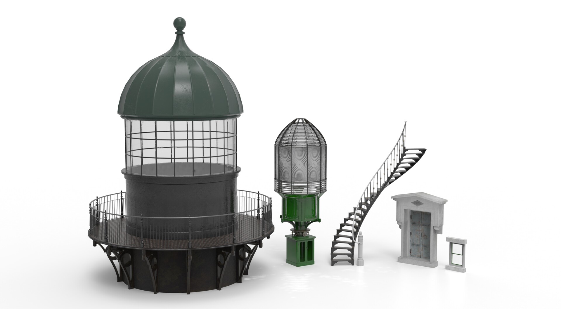Darryl Dempsey - Lighthouse Props - Low poly for VR