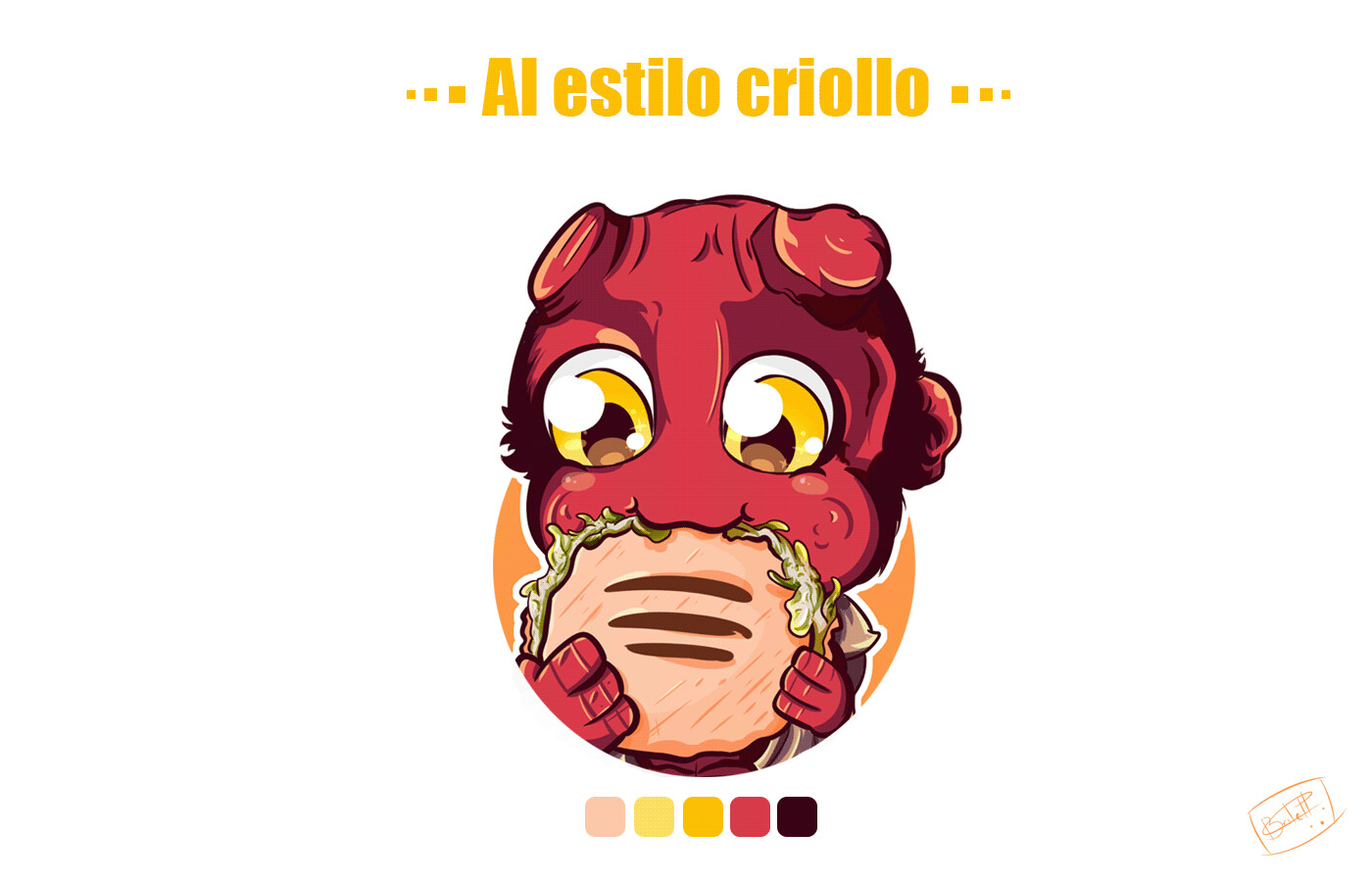 ArtStation - Hellboy chibi.