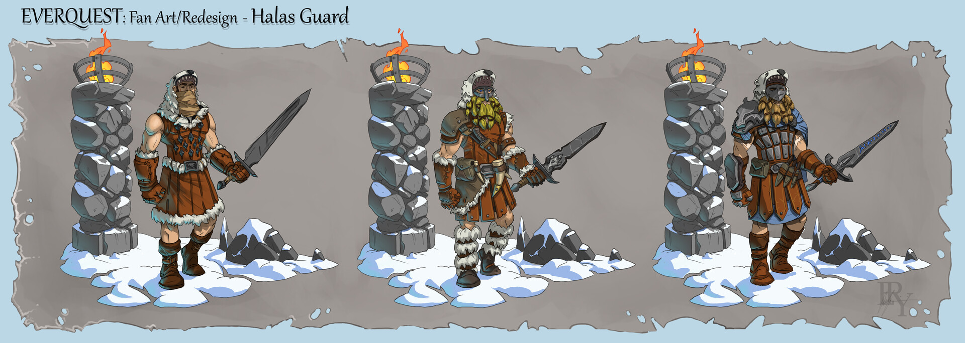 ArtStation - EverQuest fan art/concept art - Halas Guard redesign