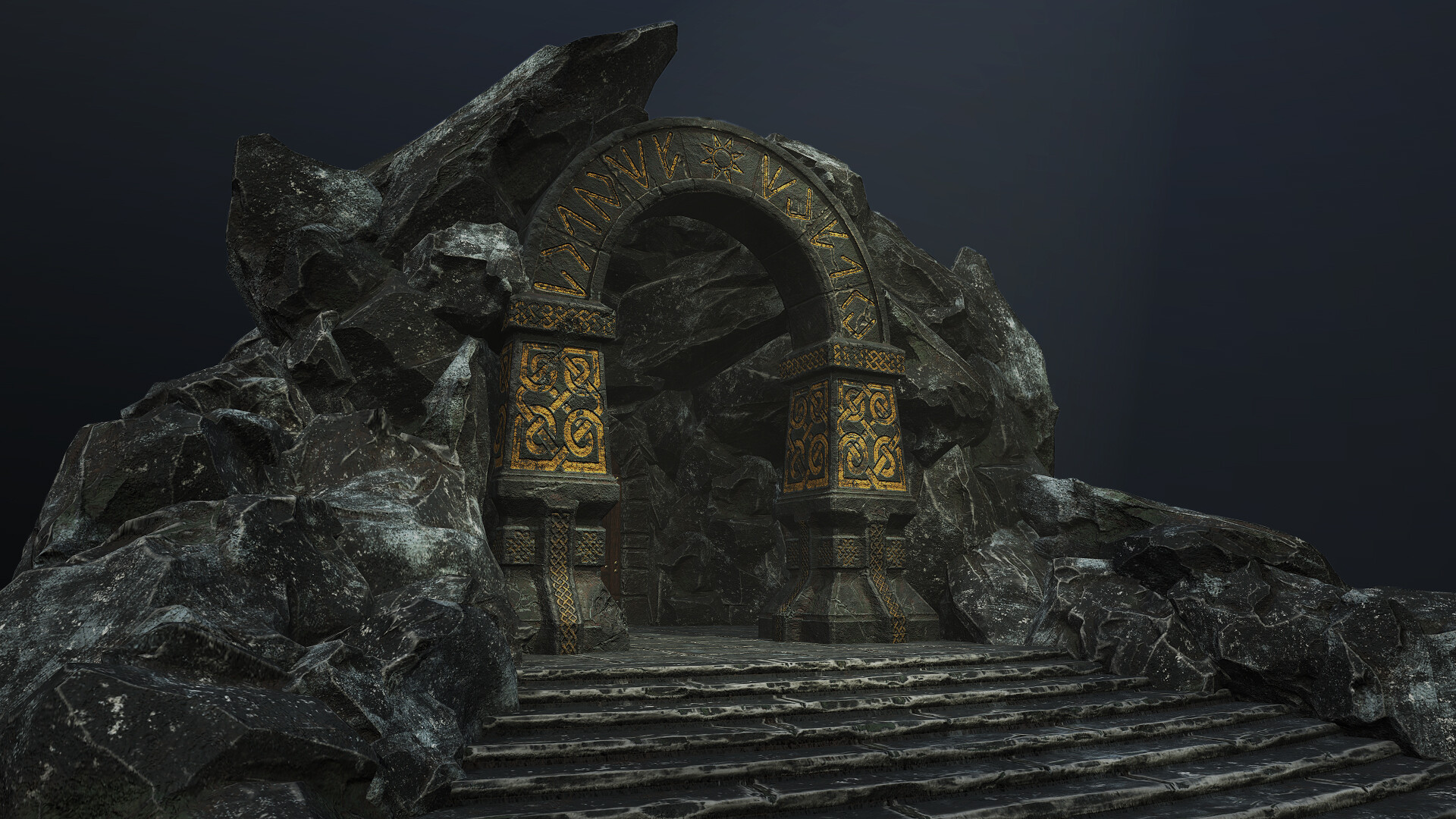 ArtStation - Rock Entrance Way