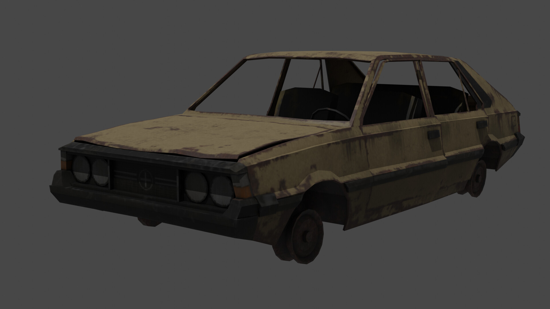 ArtStation - Wrecked car collection