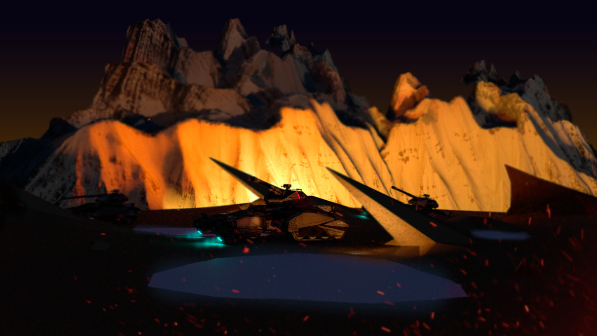 ArtStation - Futuristic tanks.