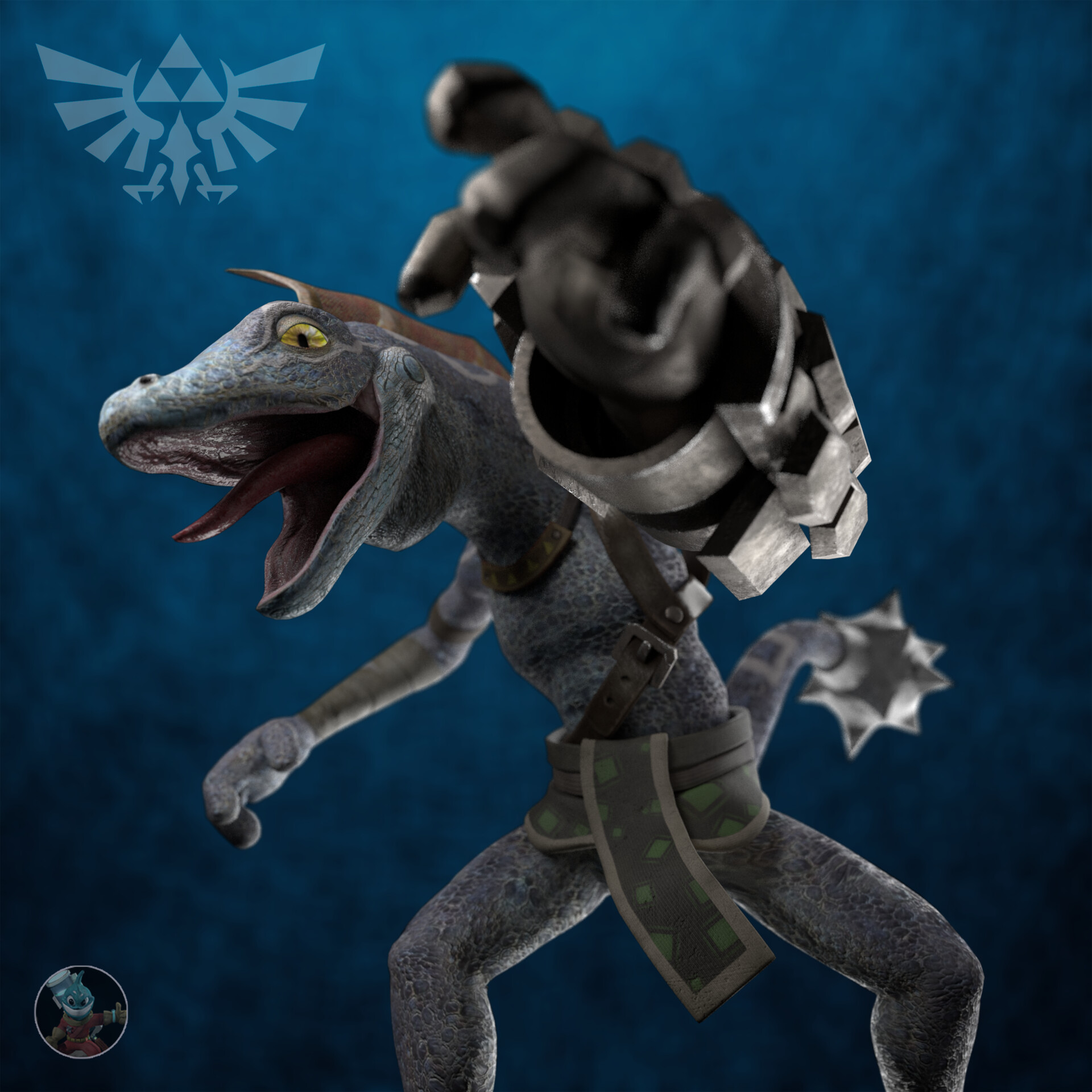 Nathaniel Silva - Lizalfo Skyward Sword (Zelda Fan Art)