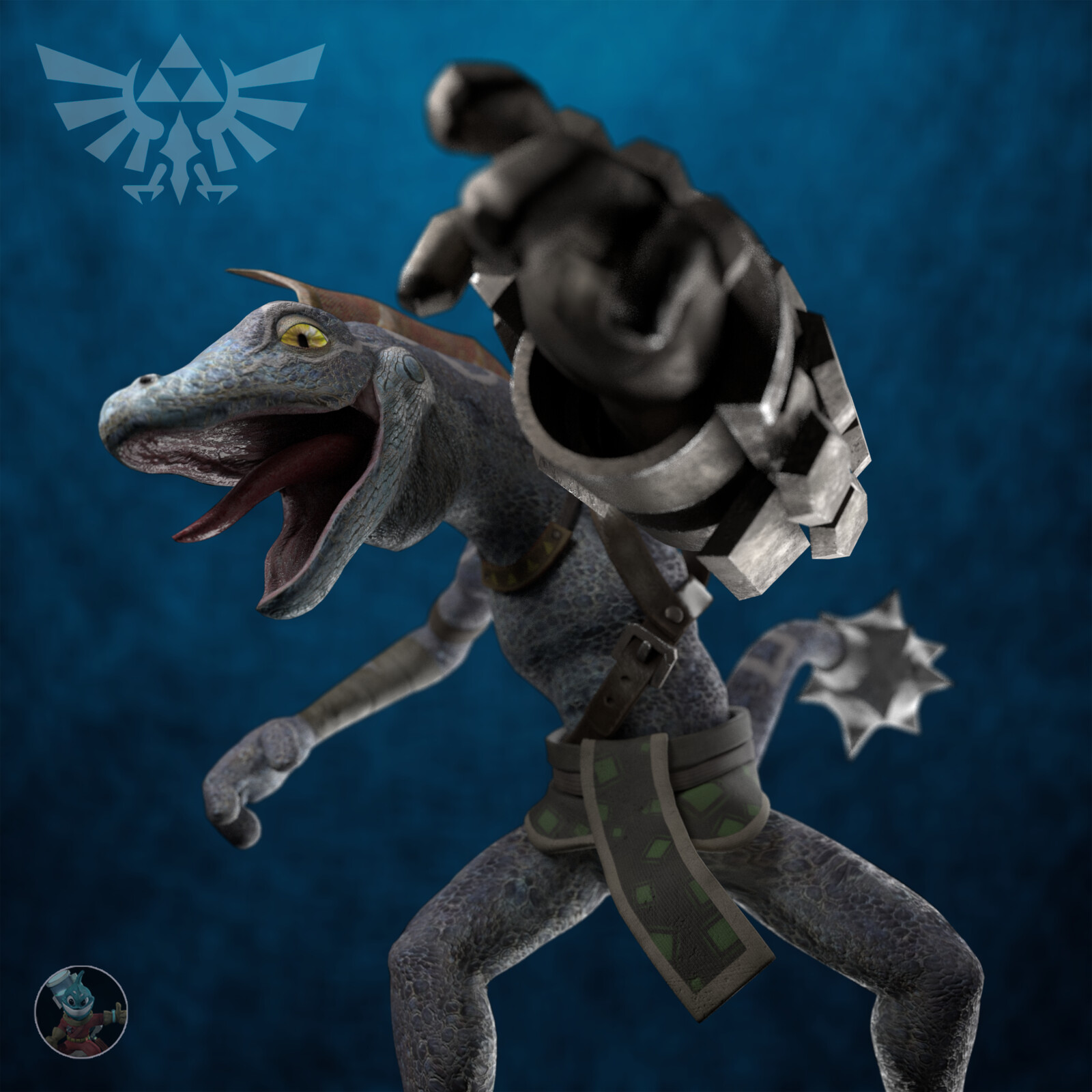 Nathaniel Silva - Lizalfo Skyward Sword (Zelda Fan Art)