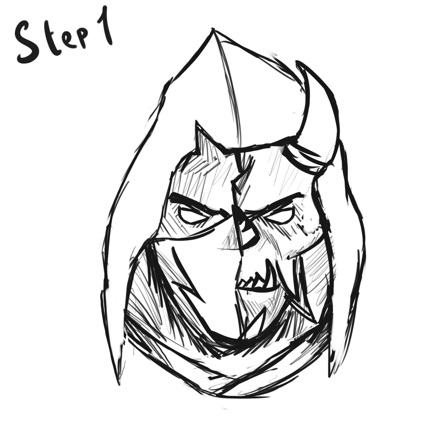 how to draw overwatch logo