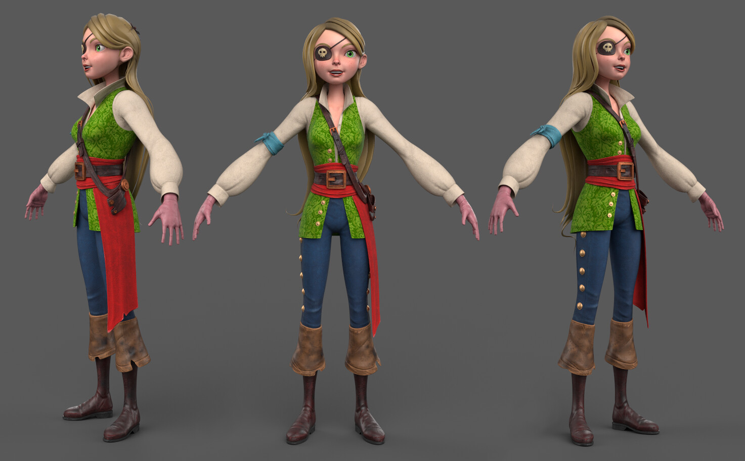 Kurt Boutilier - "Luna" Surfacing / Texturing Practise