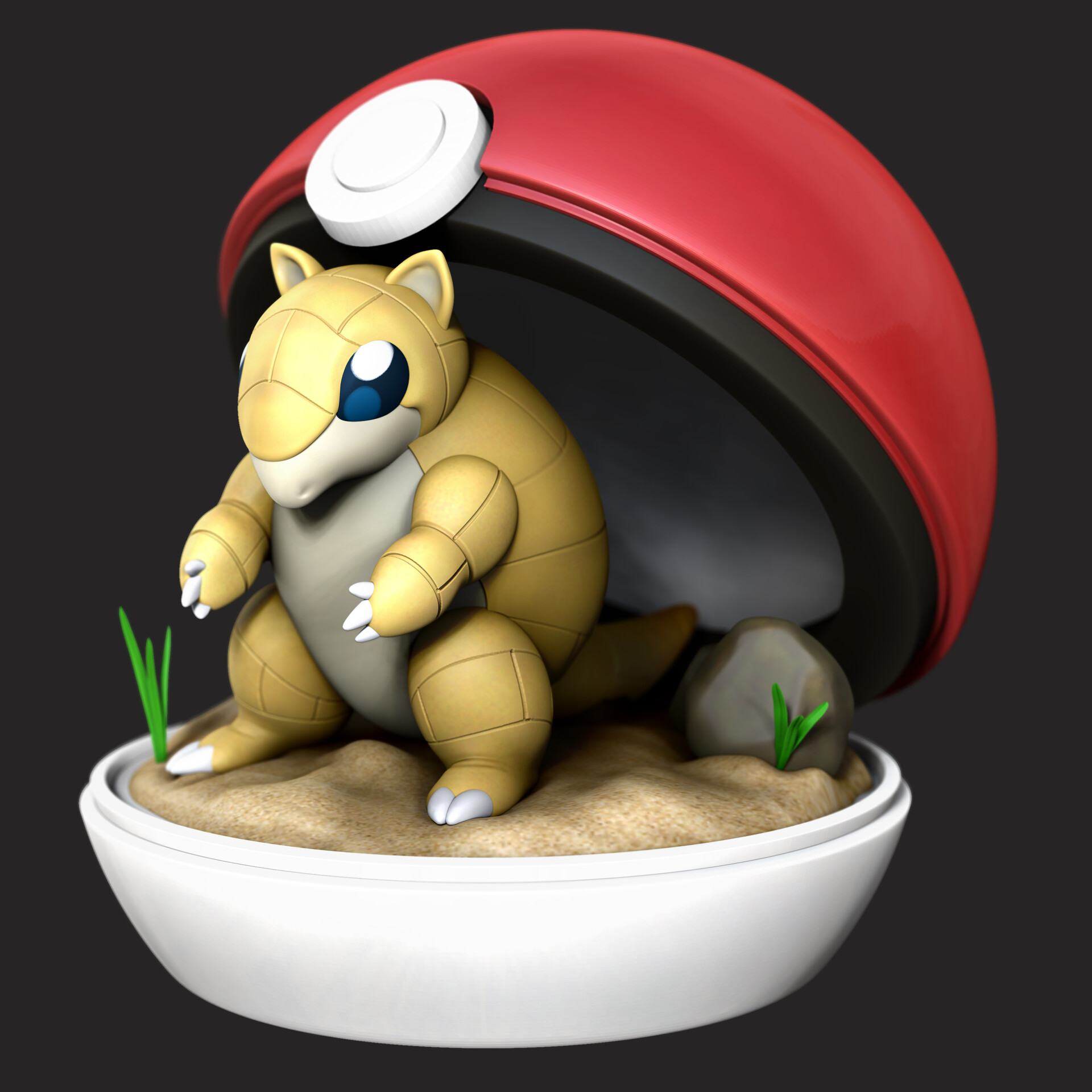 ArtStation - Sandshrew - Zbrush