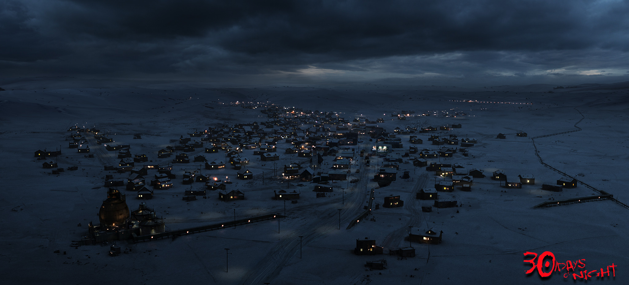 Christian Haley - 30 Days of Night Matte Painting A