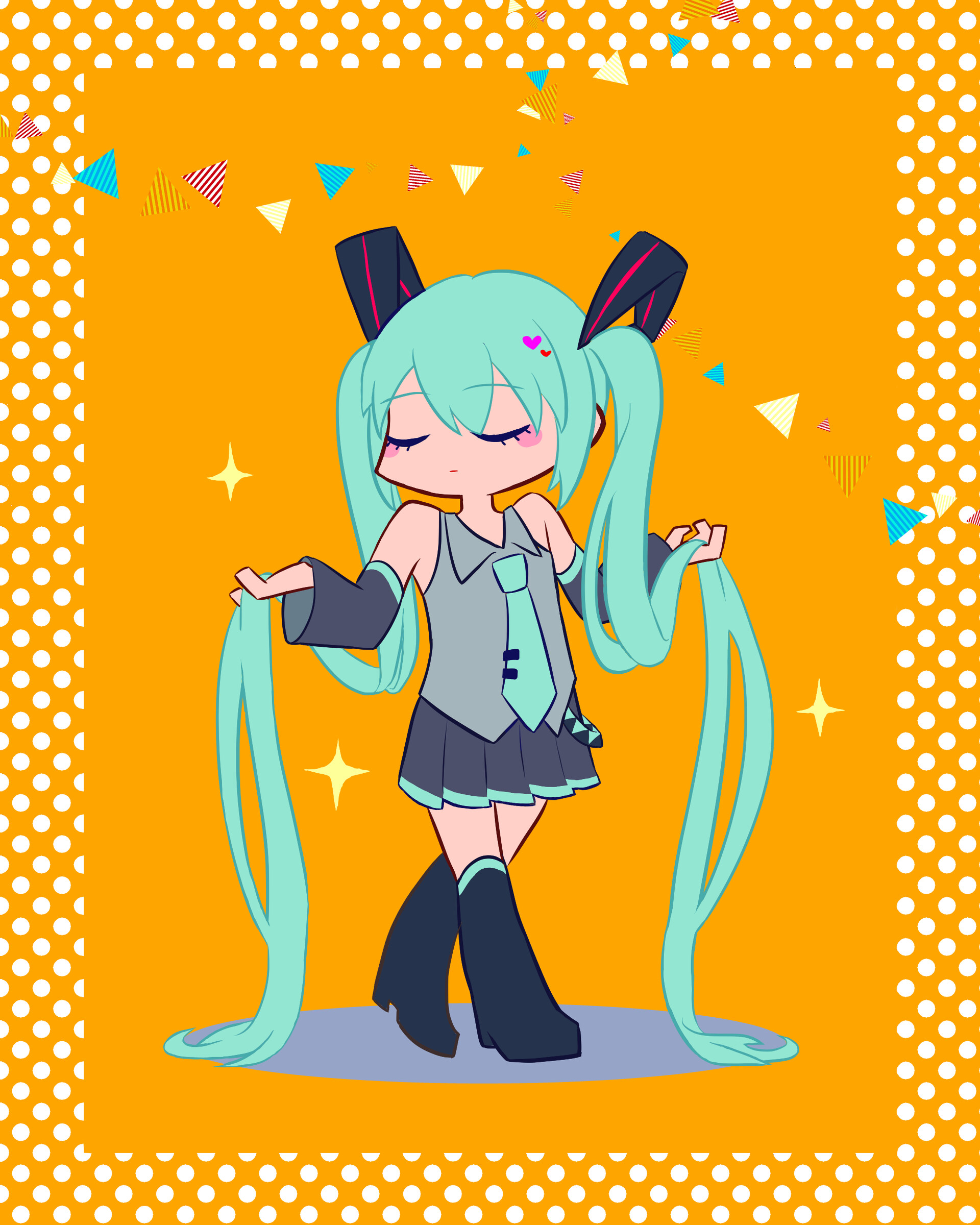 ArtStation - Cartoon Hatsune miku