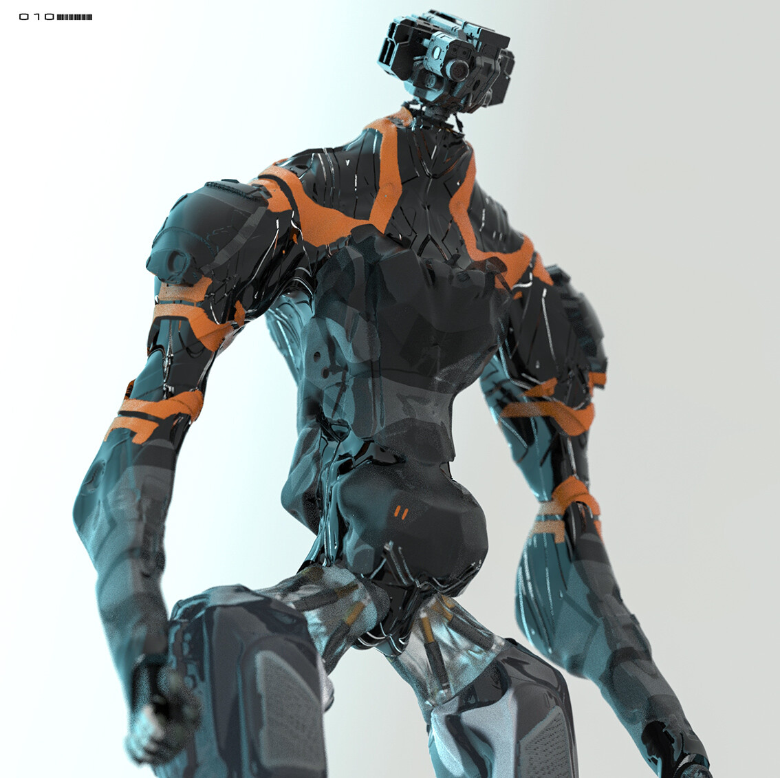 ArtStation - Mech. 3d practice.Fast sculpt and texturing