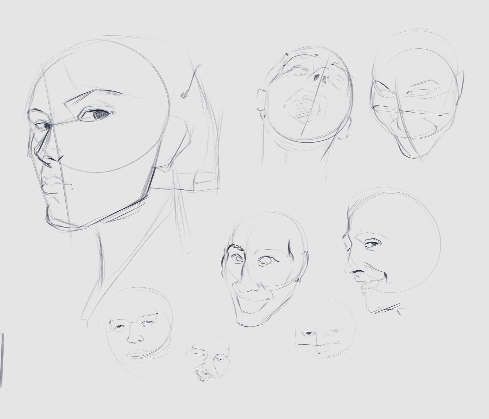 ArtStation - sketch 08-03-2020 I'm still bad at drawing the face