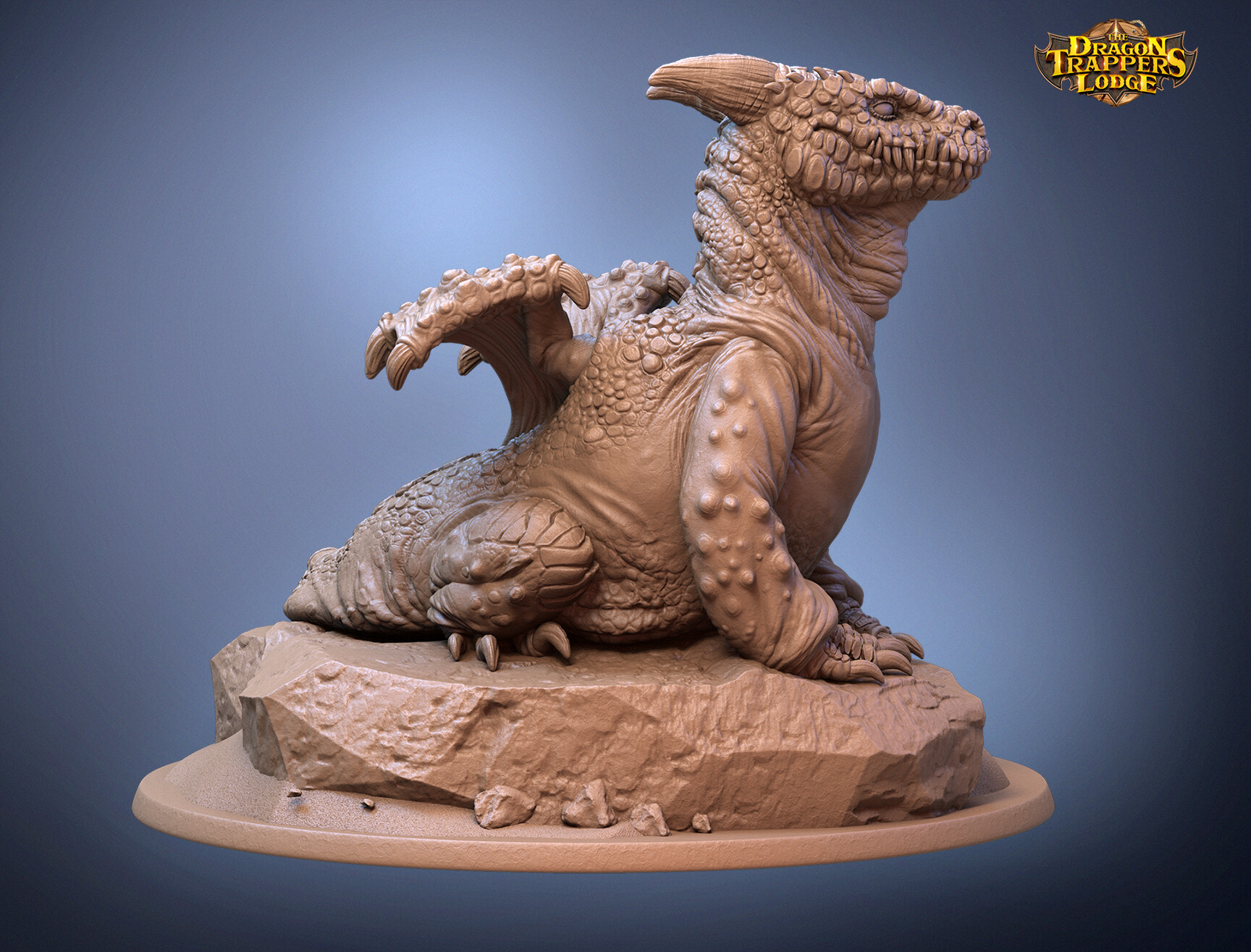 ArtStation - Desert Dragon Figure