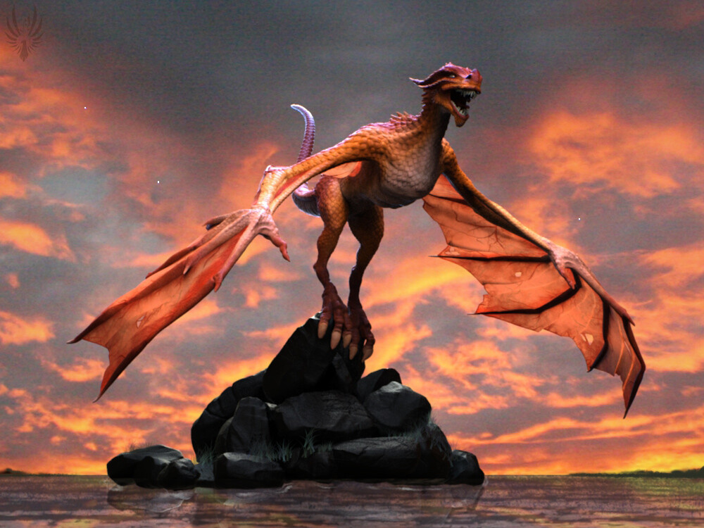 ArtStation - Adolescent Wyvern