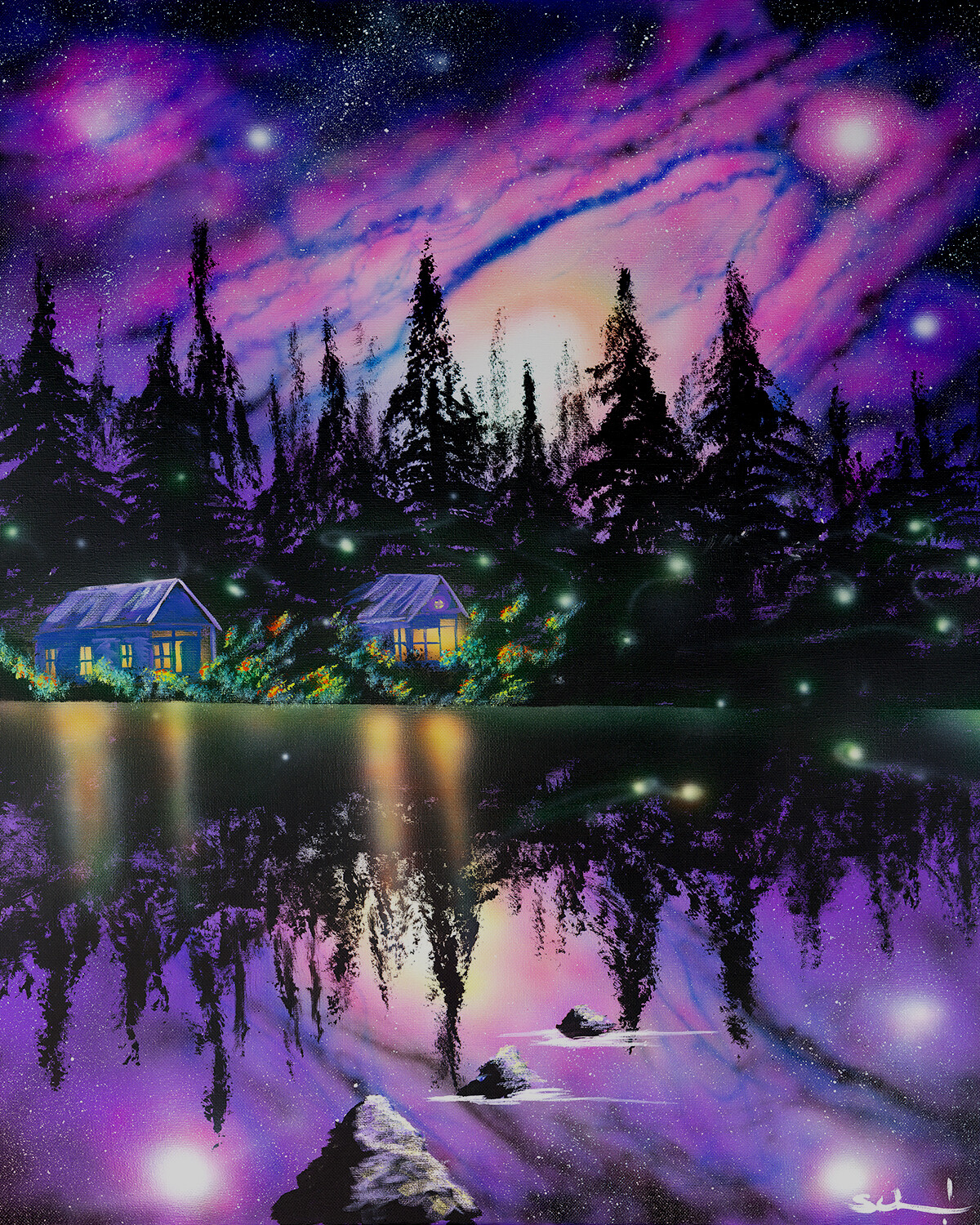 ArtStation - Lake Light Nights