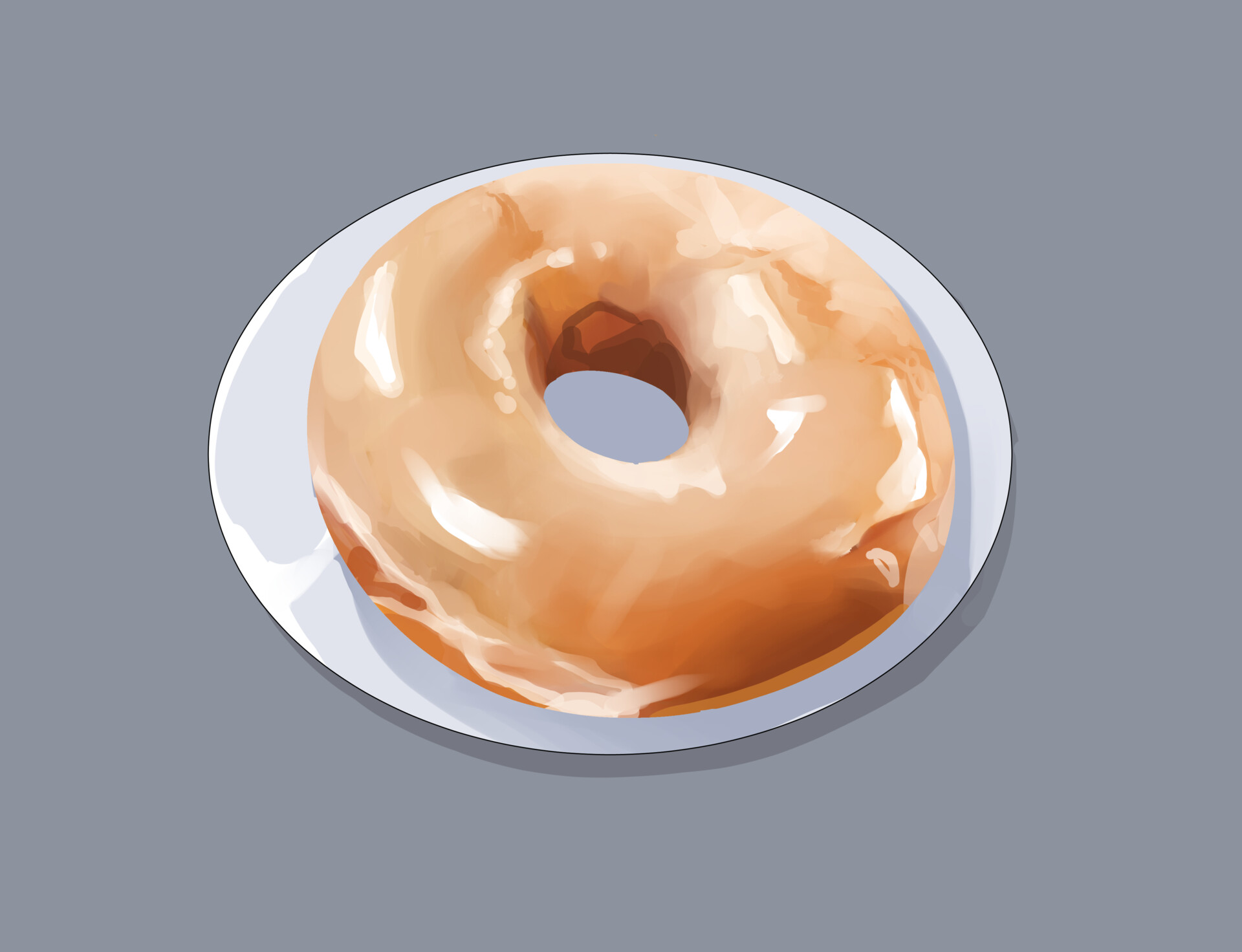 ArtStation - Glazed Doughnut