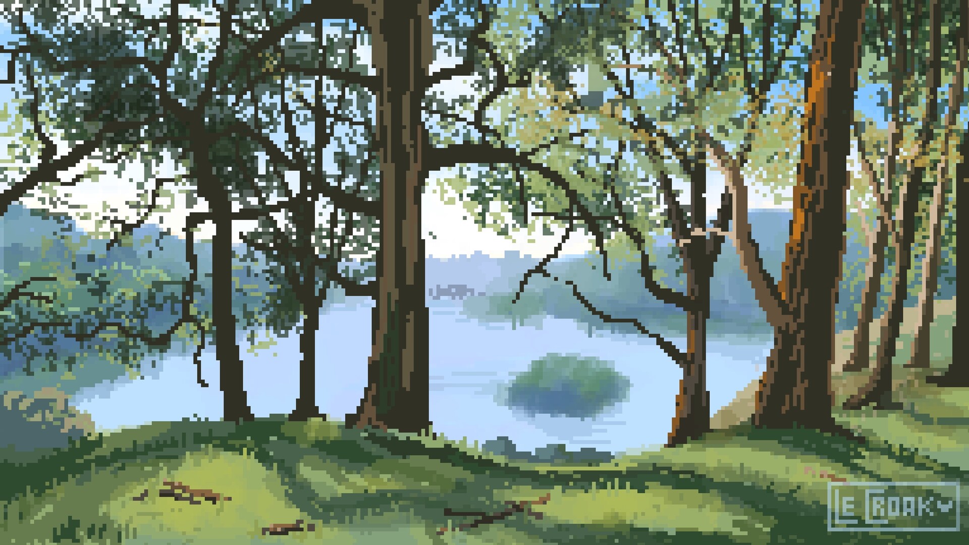 ArtStation - Pixel Art Environment Study