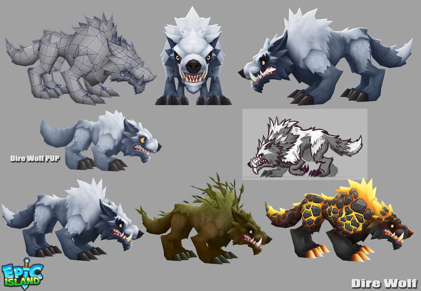 ArtStation - Direwolf