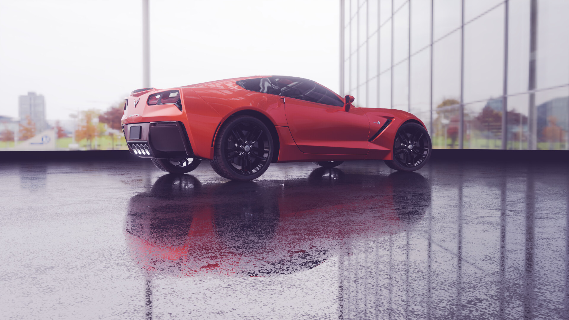 Mazgin Osman - corvet car 3d