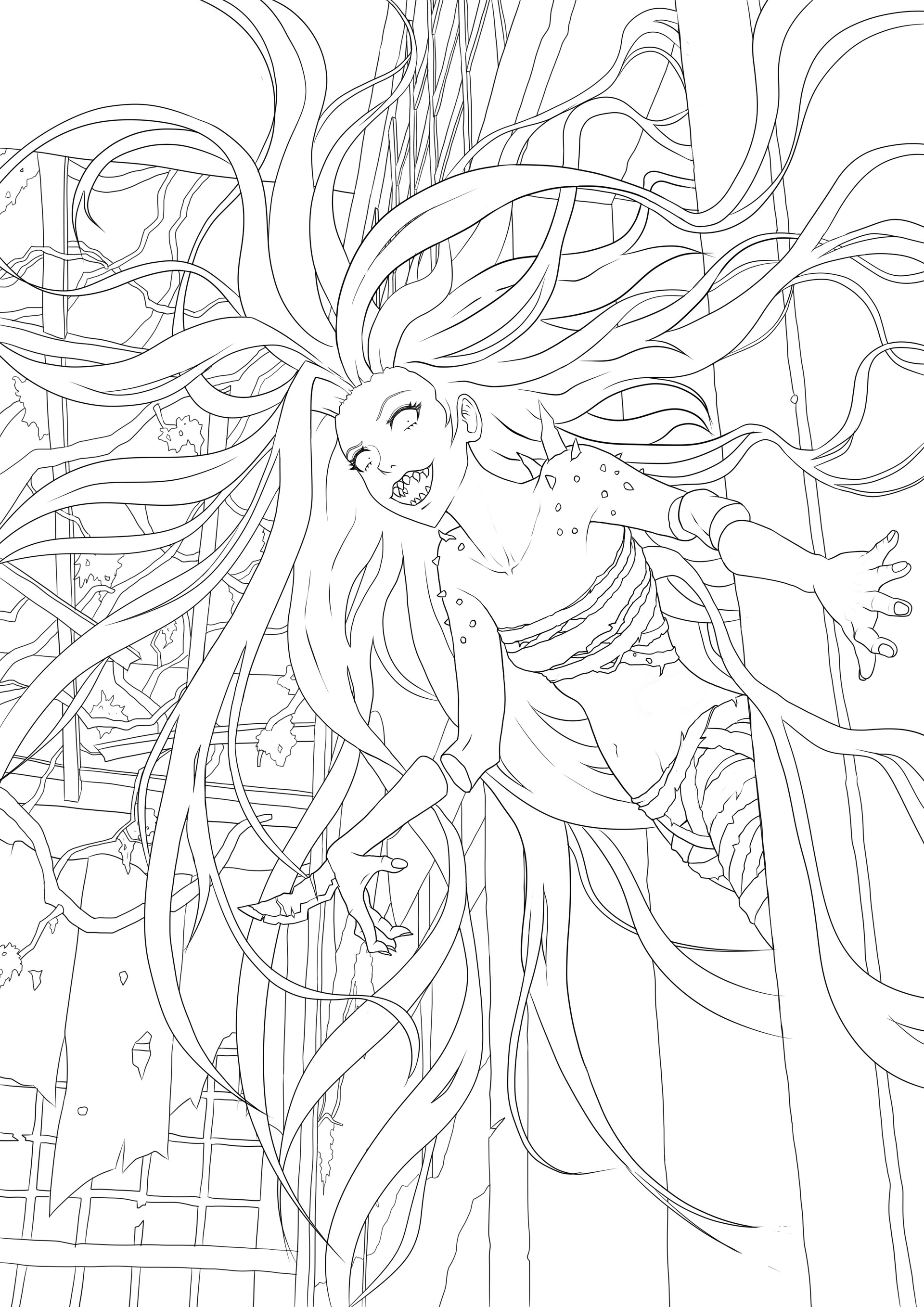 dead by daylight coloring pages