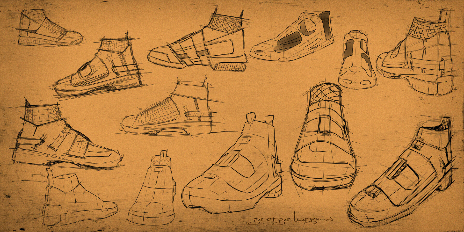 ArtStation - sketching shoes