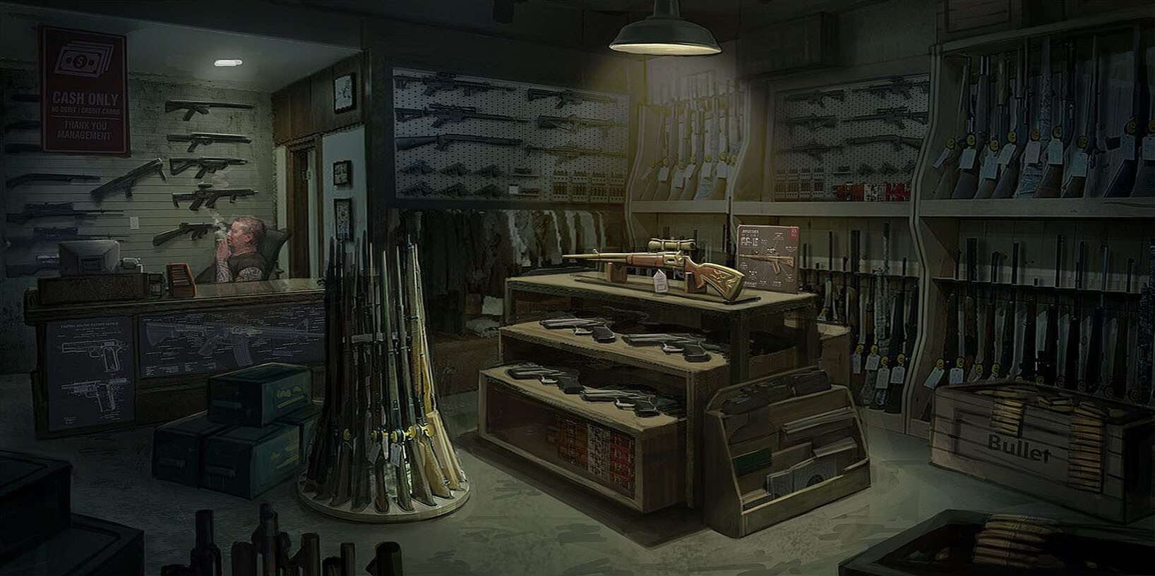 ArtStation - illegal_gun_shop