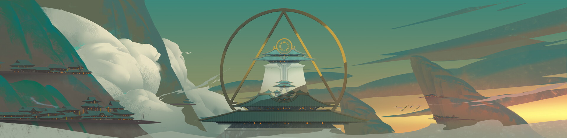 ArtStation - A group of Chinese wind scene