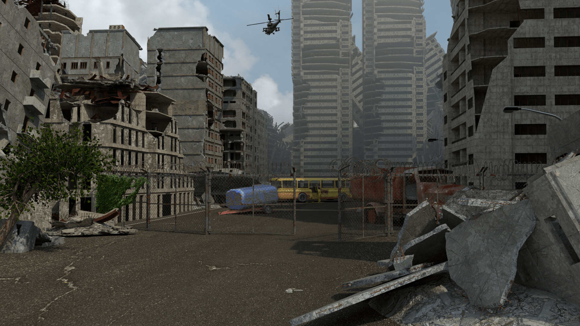 ArtStation - Destroyed city