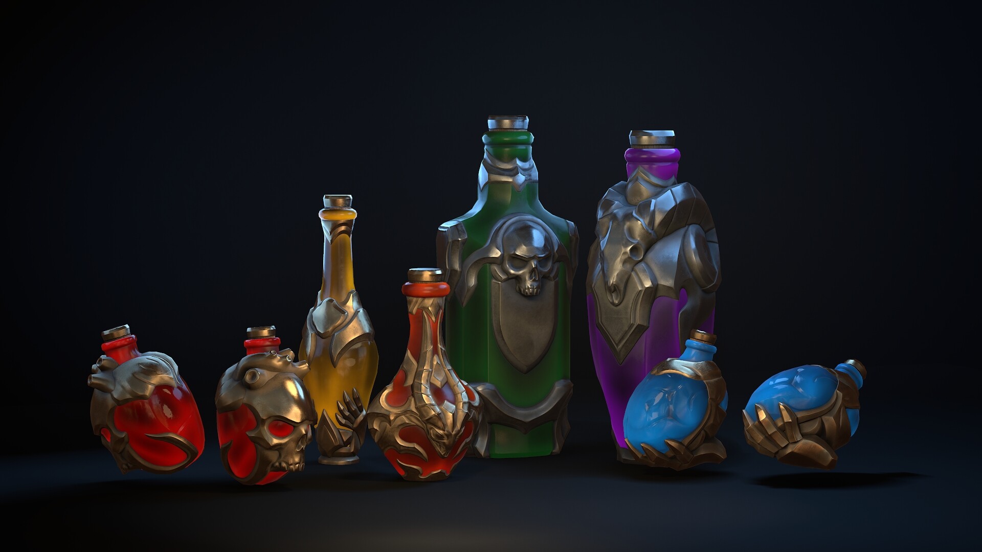 ArtStation - Grim Potions Pack