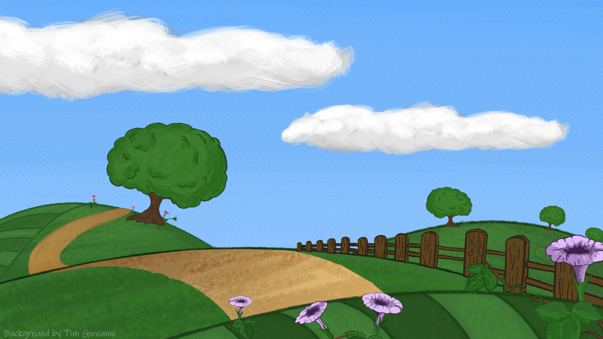 ArtStation - Cartoon painted backdrop (4K)