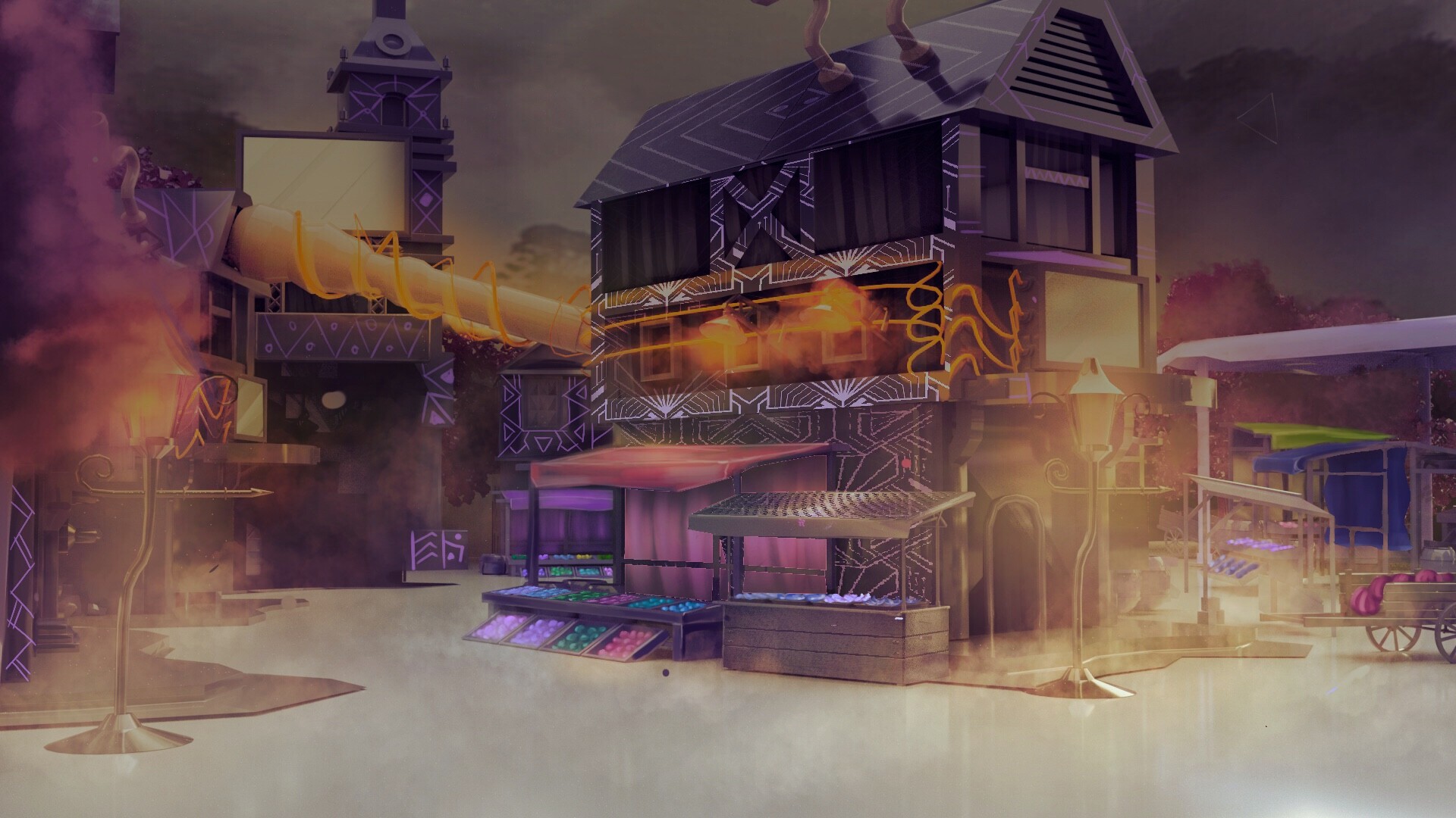 ArtStation - 3d market ilustration by 3d scene