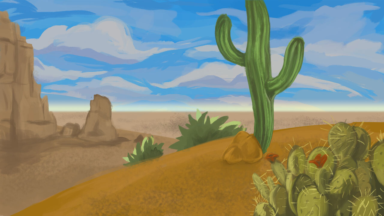 2d Desert Background